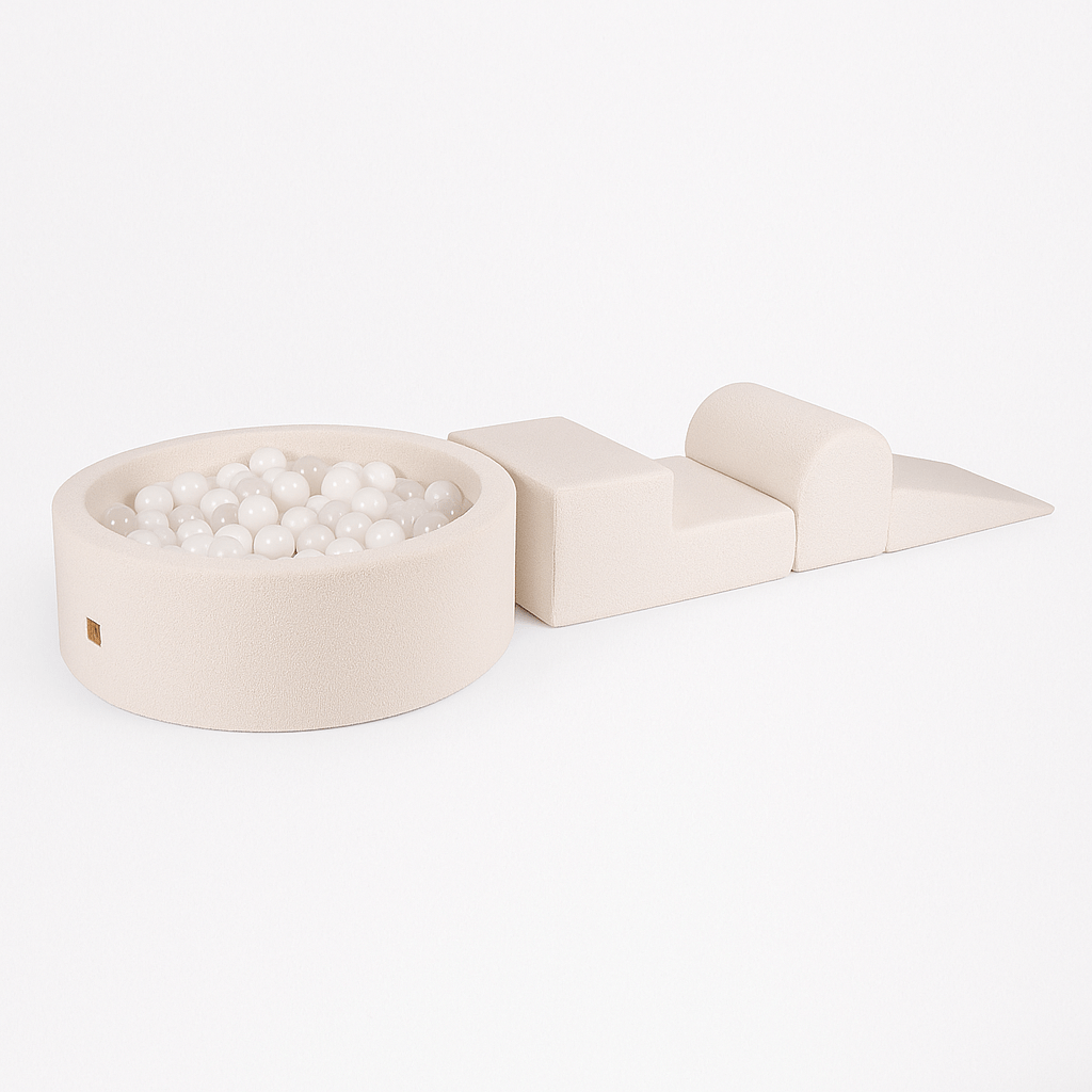 Foam Playground for Children | With Ball Pool | White | Boucle
